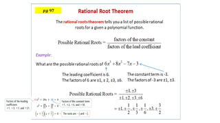 SUEC 高中 Adv Maths (Rational Root Theorem) | PPTX