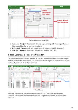 How to change working days and time in MS Project? | PDF