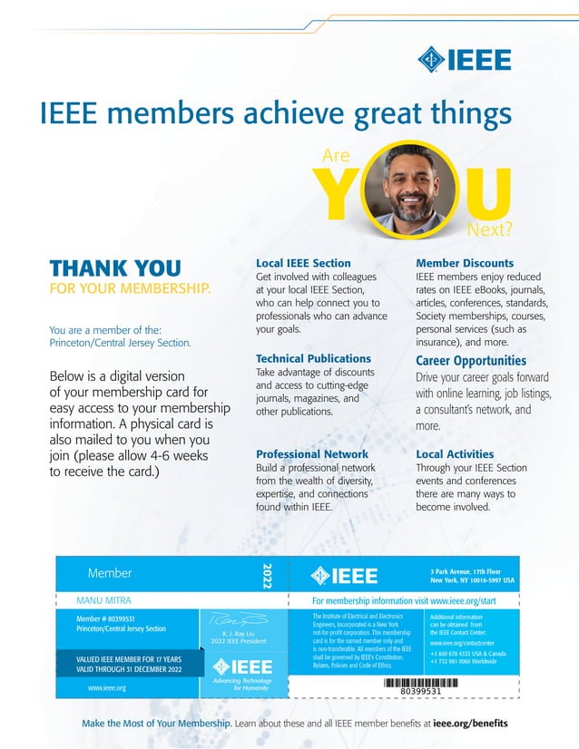 14. ieee membership card (2022) | PDF
