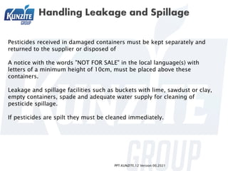Pesticide ware house management part | PDF