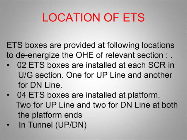 14. ETS.ppt | Rail Travel | Travel Type