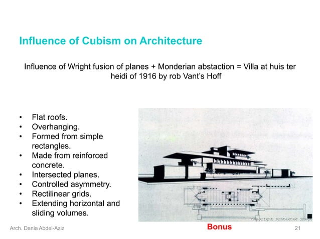 history of contemporary architecture - 14. Cubism + De Stijl.ppt | Modern Art | Fine Art