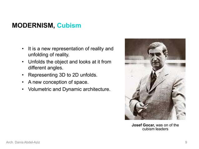 history of contemporary architecture - 14. Cubism + De Stijl.ppt | Modern Art | Fine Art