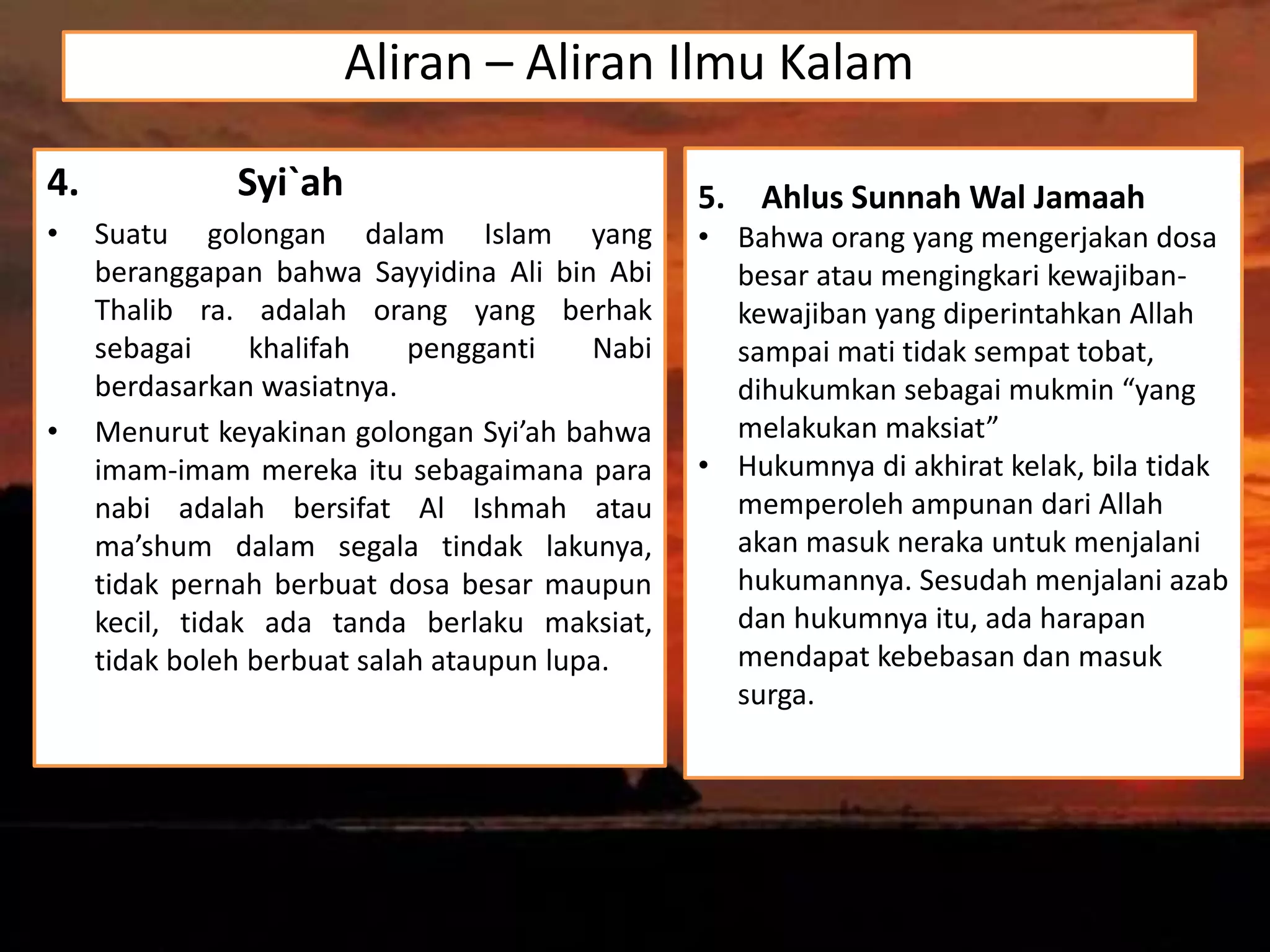 14 Memahami Aliran Aliran Dalam Islampptx 