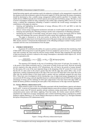 Power consumption and energy management for edge computing: state of the art | PDF | Internet of ...