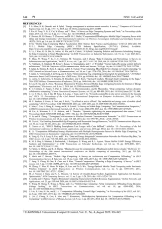 Power consumption and energy management for edge computing: state of ...
