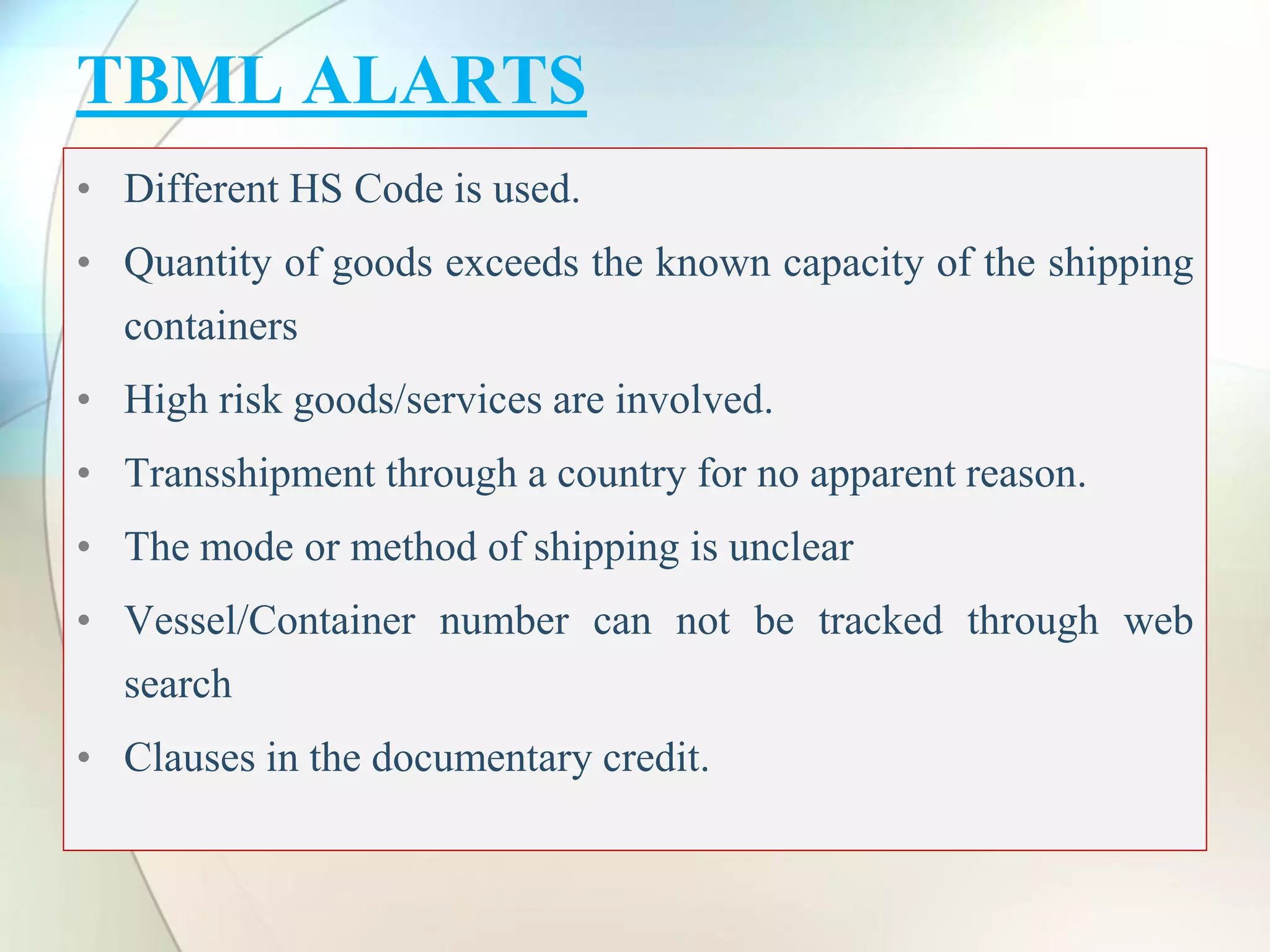 Trade Based Money Laundering | PDF