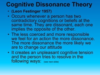 14.2-cognitive dissonance and obedience.ppt