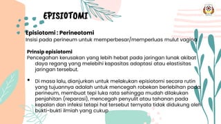 Amniotomi, Episiotomi, Penjahitan Perineum | PPTX