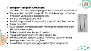 Amniotomi, Episiotomi, Penjahitan Perineum | PPTX