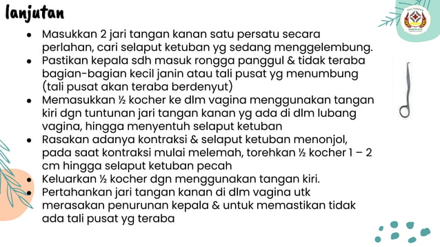 Amniotomi, Episiotomi, Penjahitan Perineum | PPTX