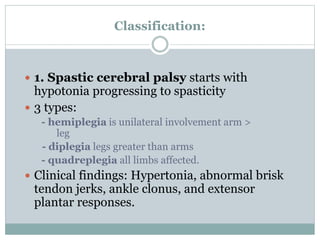 14. Cerebral palsy.pptx with it's course | PPTX