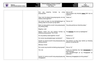 14. Cruz, John Marc U. (DLP) o banghay aralin | PDF