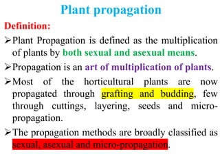 Plant propagation: Sexual and Asexual propapagation.pptx