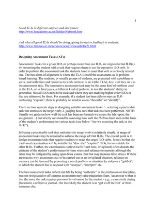 PPLYING CONSTRUCTIVE ALIGNMENT TO OUTCOMES-BASED TEACHING AND LEARNING ...
