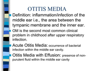 14. Otitis Media in paediatrics and childhealth ppt | PPT