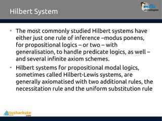 Hilbert system in artificial intelligence | PDF