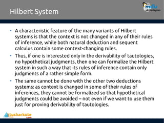 Hilbert system in artificial intelligence | PDF