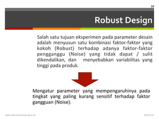 14.3-Metode-Taguchi Penjelasan dan Pengajaran | PDF