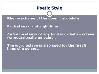 14. Rain on the Roof is a nostalgic poem.ppt