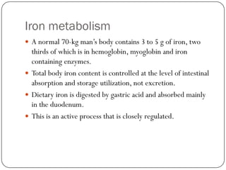 14. Iron overload in iron deficiency anemia | PDF | Digestive Disorders ...