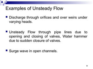 14.-Unsteady-Flow.ppt lecture civil engineering | PPT