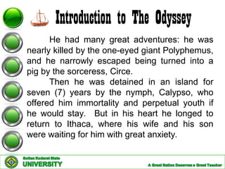 14. The Odyssey.ppt THE ODYSSEY PRESENTATION | PPT