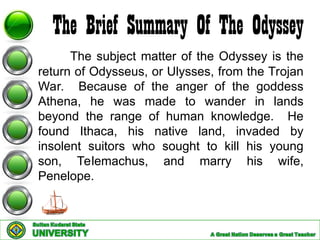 14. The Odyssey.ppt THE ODYSSEY PRESENTATION | PPT