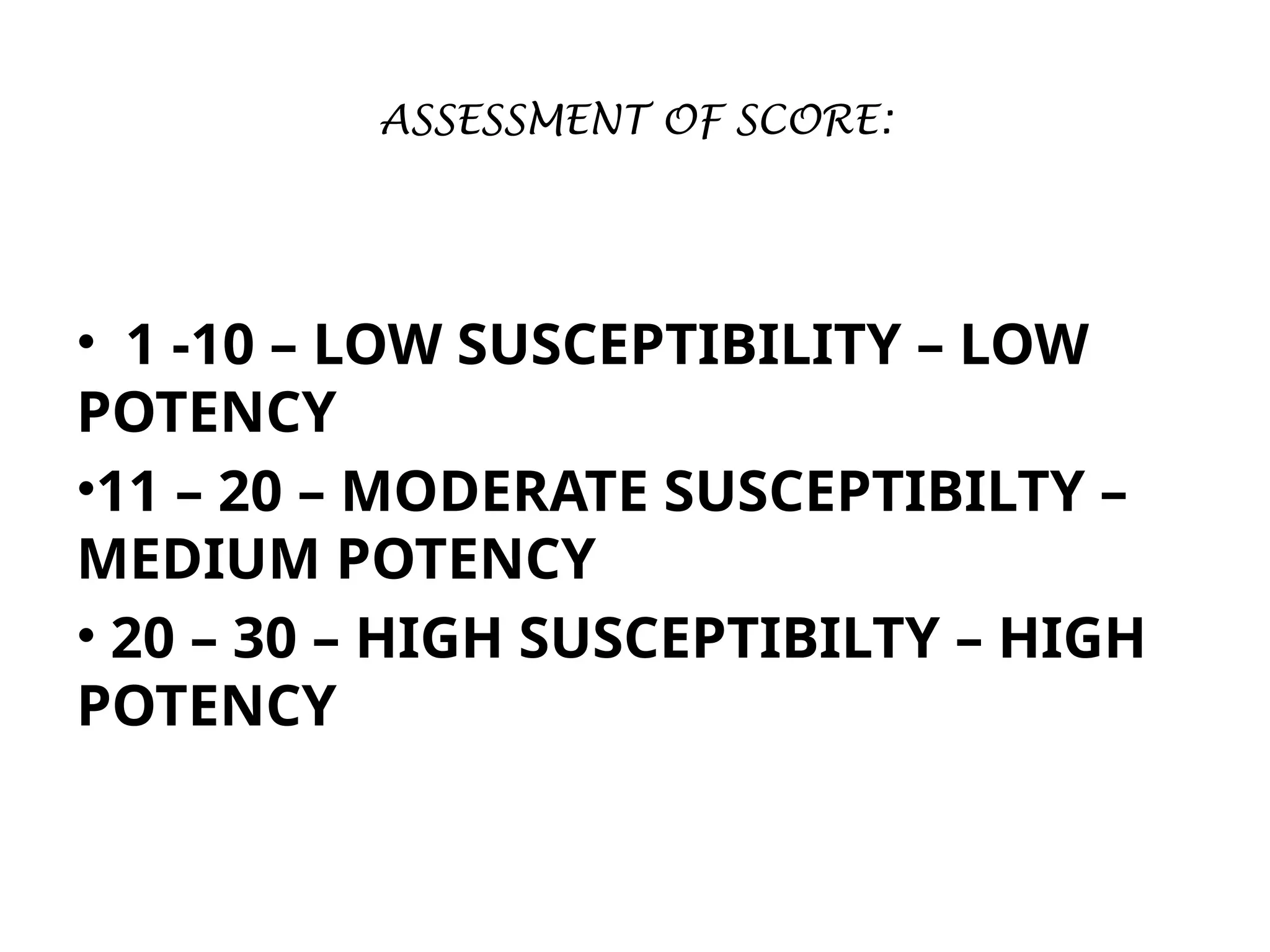 Susceptibility in selection of potency.pptx