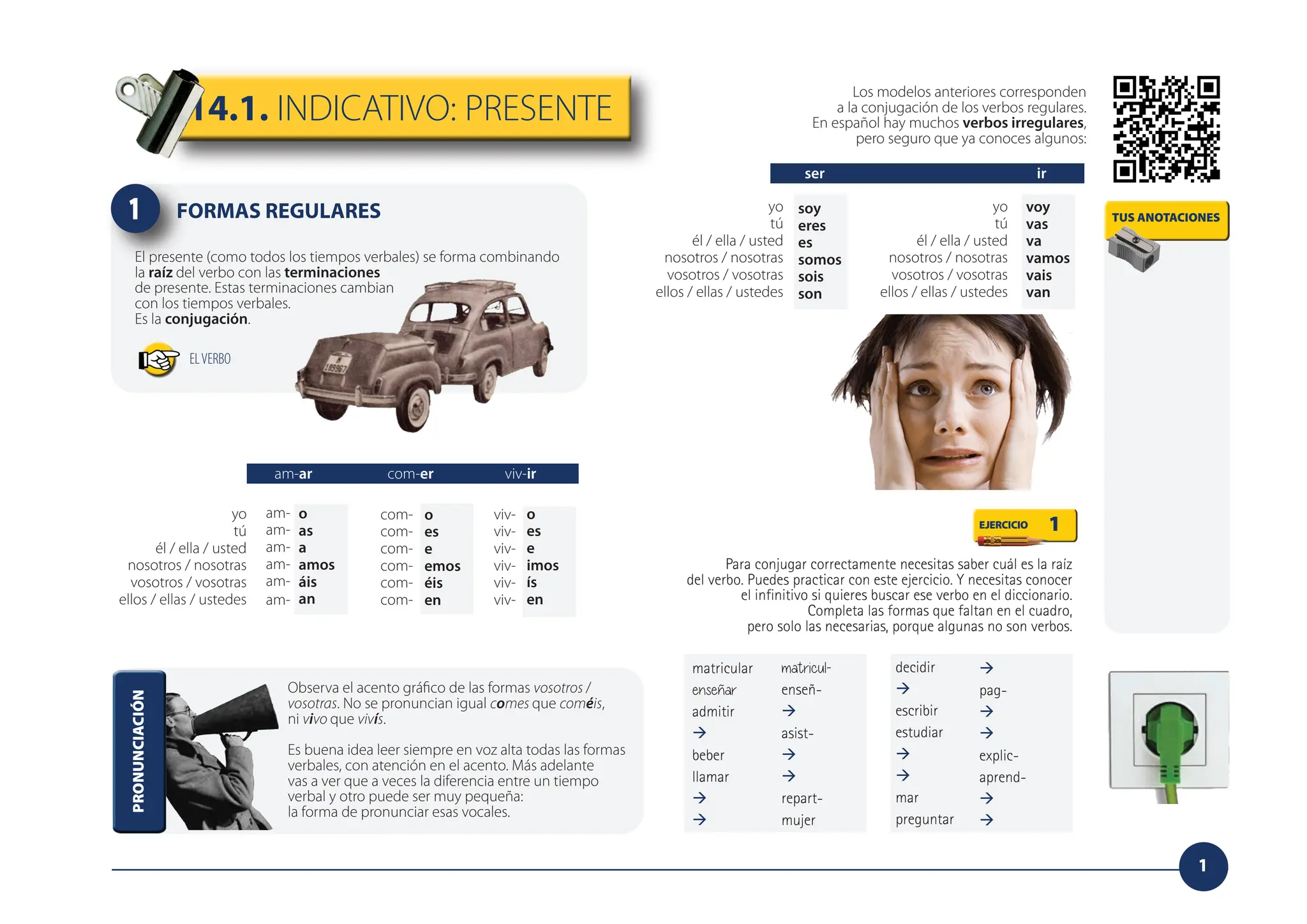 sistema verbal indicativo, presente español | PDF