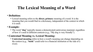 14. The lexical meaning of a word. Etymology..pptx