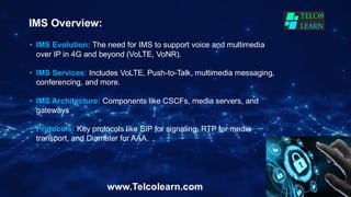 EPC Signalling & IMS Overview training by TelcoLearn | PDF