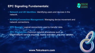 EPC Signalling & IMS Overview training by TelcoLearn | PDF