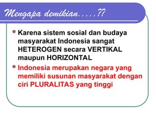 Materi mata kuliah Sistem-Sosial-Indonesia | PPT