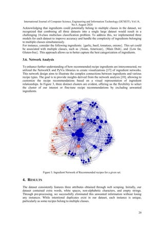 ENHANCING PERSONALIZED RECIPE RECOMMENDATION THROUGH MULTI CLASS CLASSIFICATION | PDF