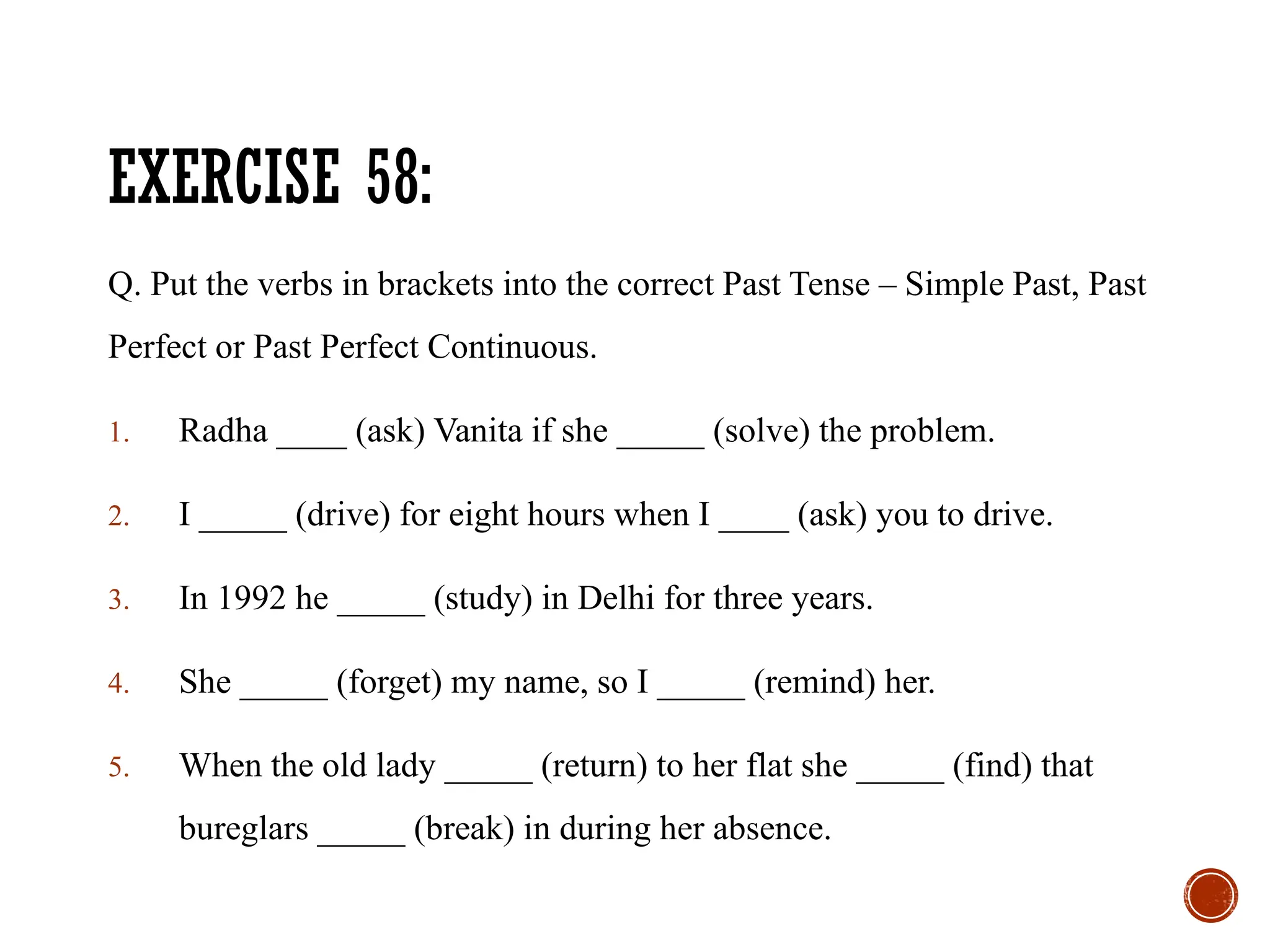 Tenses in English show the time of an action or event. They are divided ...