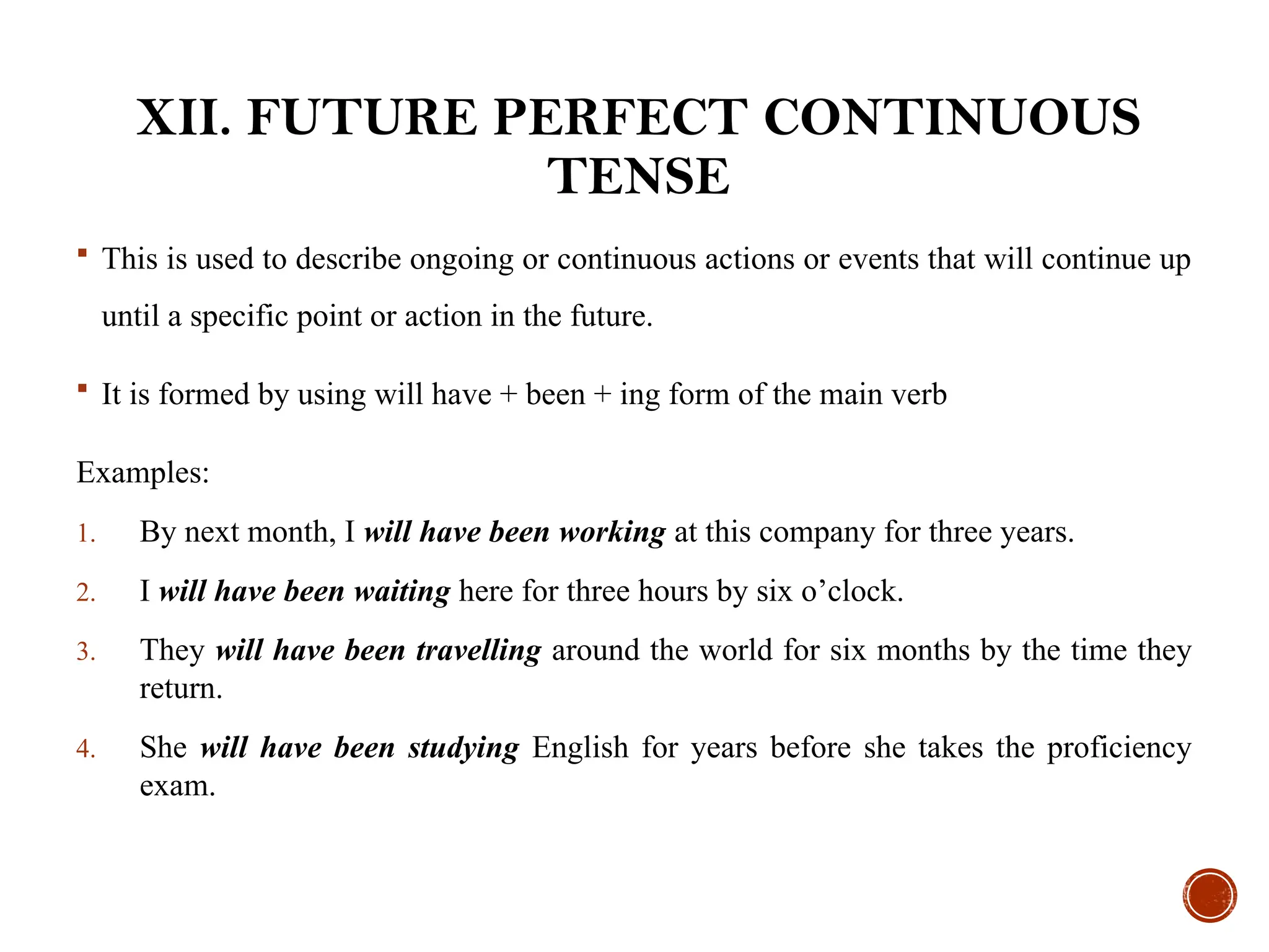 Tenses in English show the time of an action or event. They are divided ...