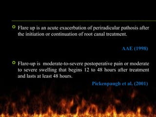 Interappointment flareup in endodontics .ppt