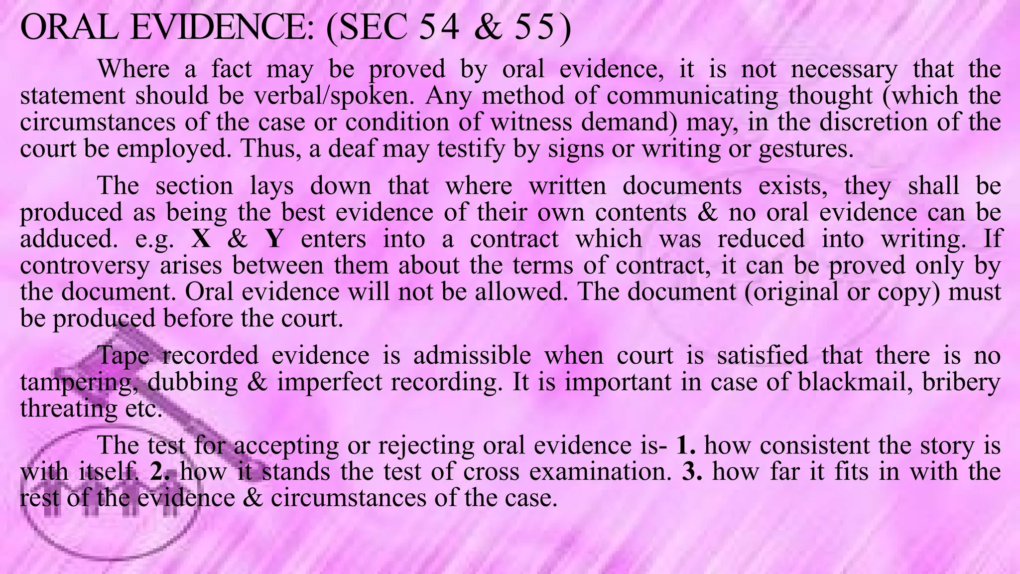 14. Oral Evidence Pratima Bandewar.pptx o | PPTX