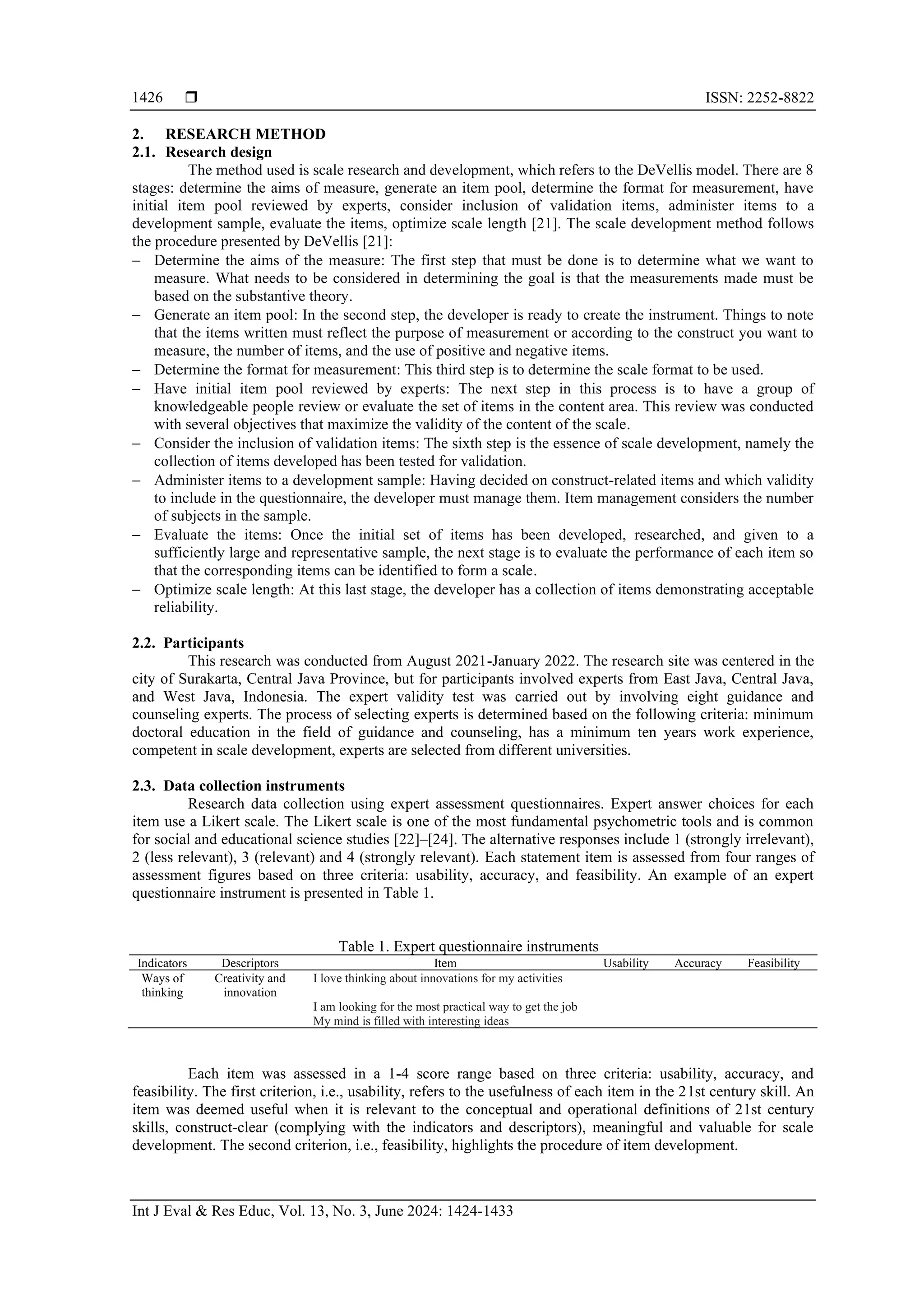 The 21st-century skills scales: many facet Rasch measurements | PDF