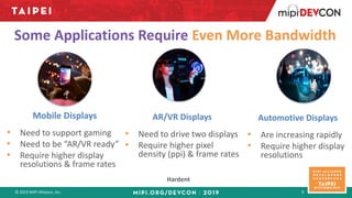 MIPI DevCon Taipei 2019: Next-Generation Mobile, AR/VR, & Automotive ...