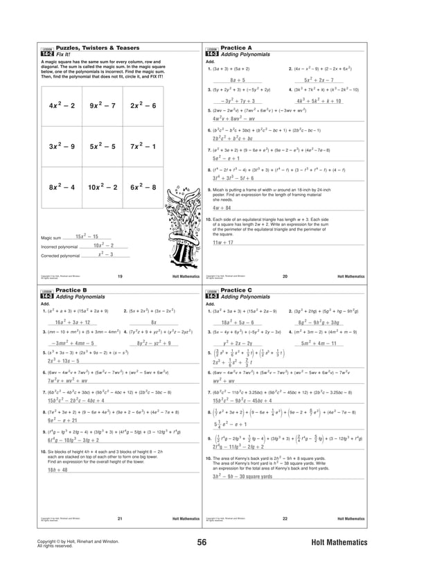 14 +3+practice+b+adv | PDF