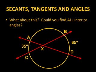 14 3 secant angles lesson | PPTX