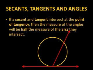 14 3 secant angles lesson | PPTX
