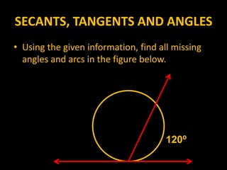 14 3 secant angles lesson | PPTX