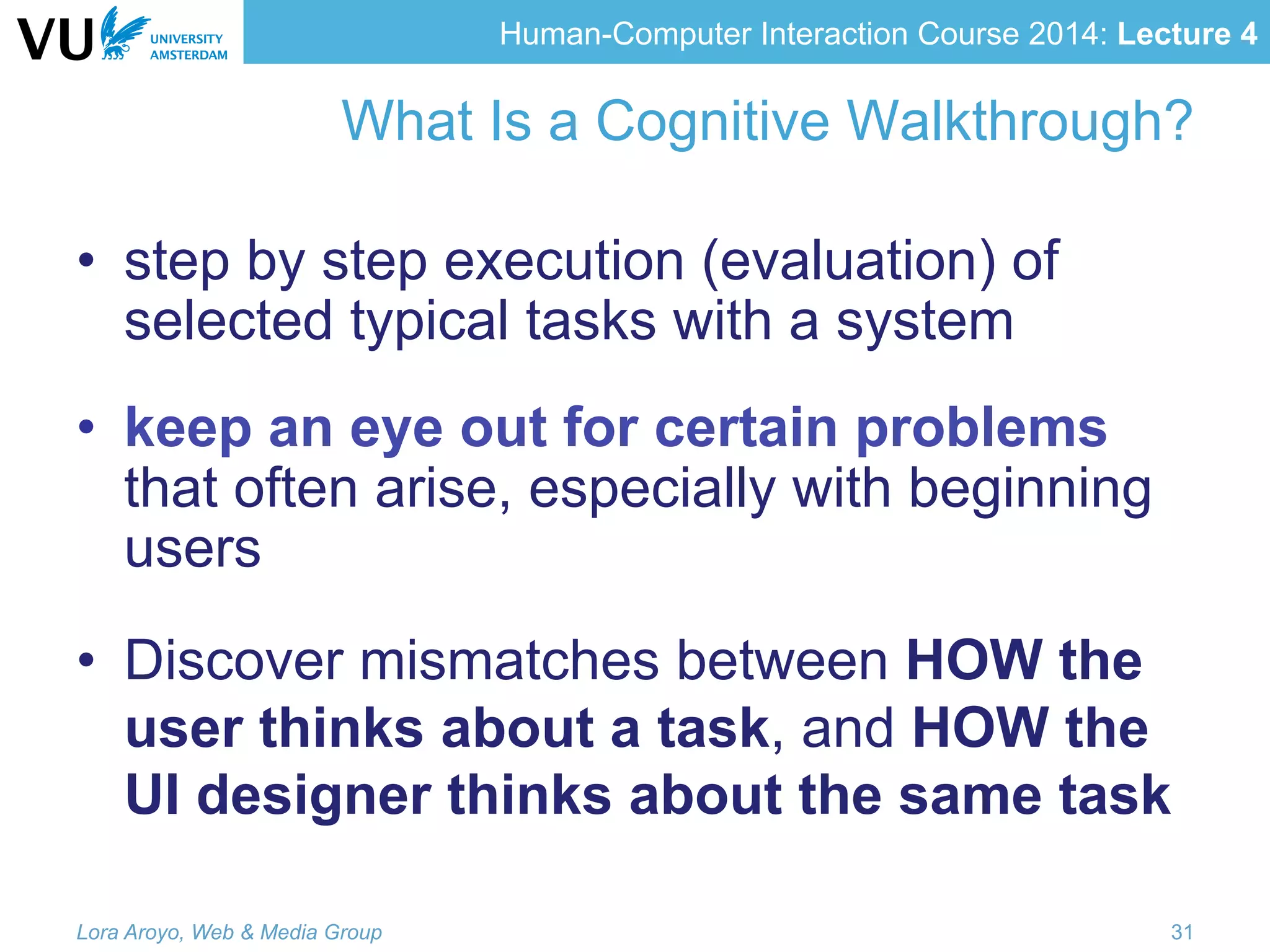 Lecture 4 Human Computer Interaction Prototyping 2014 Ppt