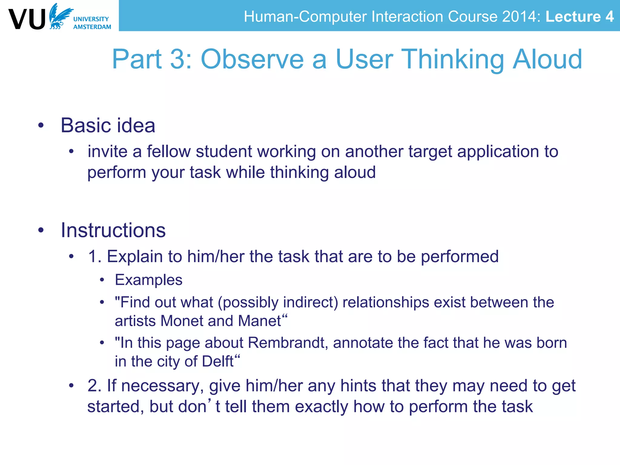 Lecture 4: Human-Computer Interaction: Prototyping (2014) | PDF