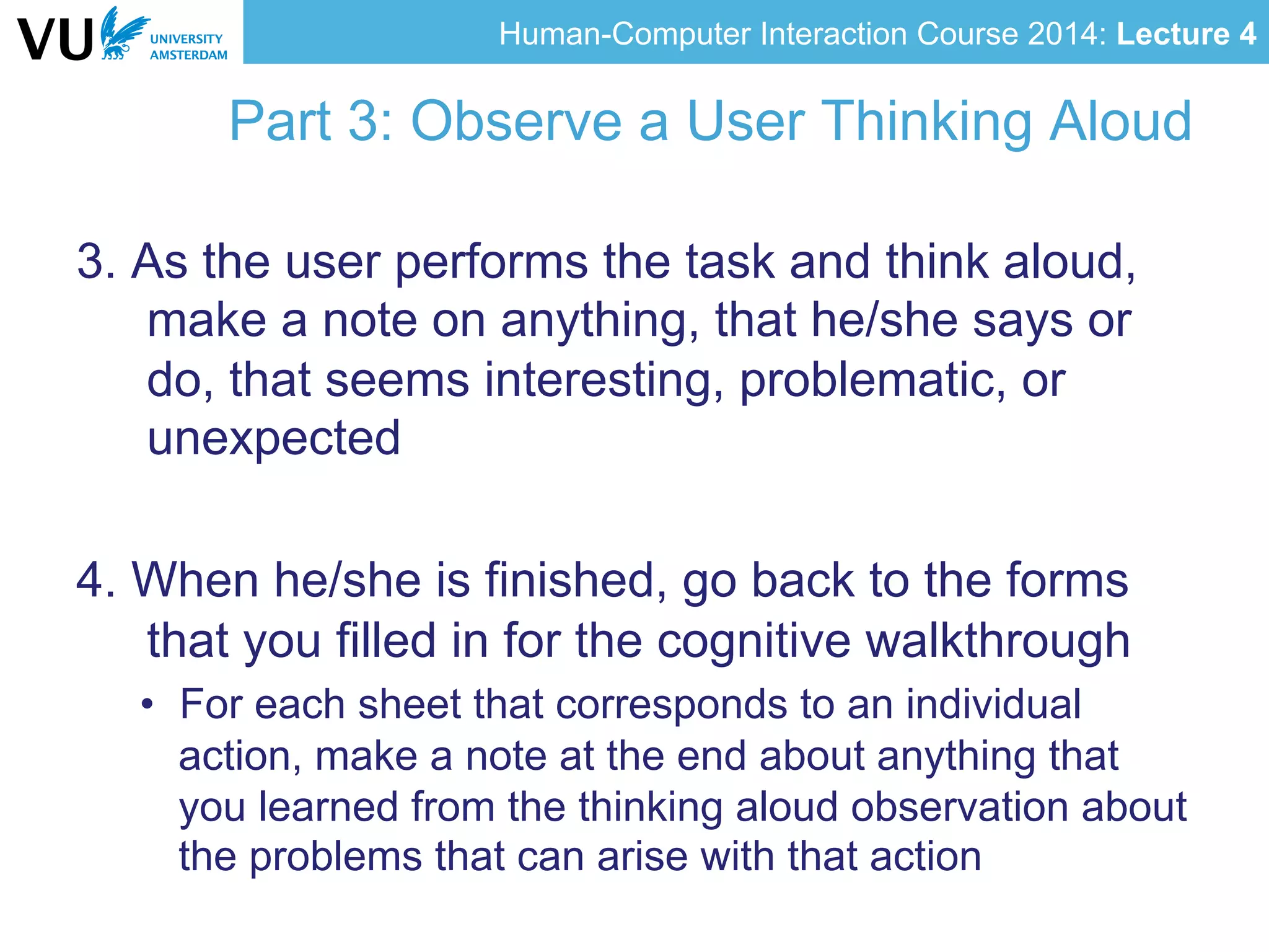 Lecture 4: Human-Computer Interaction: Prototyping (2014) | PDF