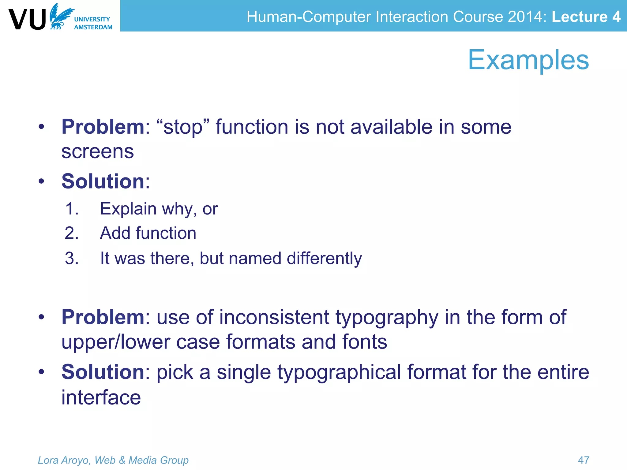 Lecture 4: Human-Computer Interaction: Prototyping (2014) | PDF