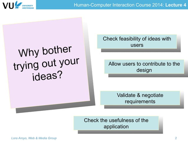 Lecture 4: Human-Computer Interaction: Prototyping (2014) | PDF